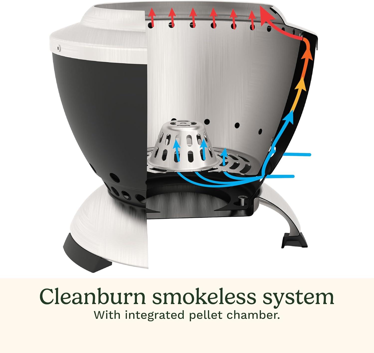 Cuisinart 24” Cleanburn Smokeless Fire Pit with Removable Base for Ash ...