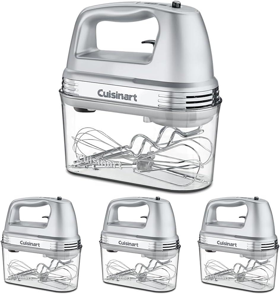 Cuisinart HM-70 Power Advantage 7-Speed Hand Mixer, Silver,White ...