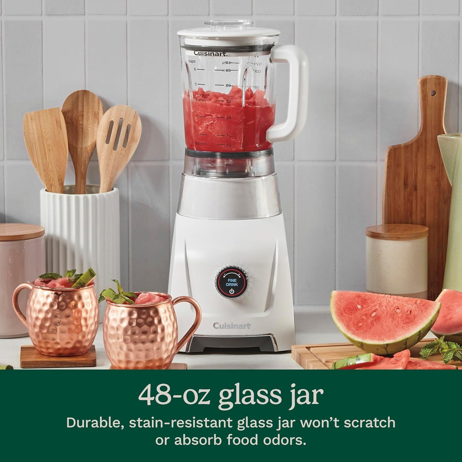 Cuisinart Hurricane® 48 oz Glass Jar Digital Blender, Manual 5 Speeds ...