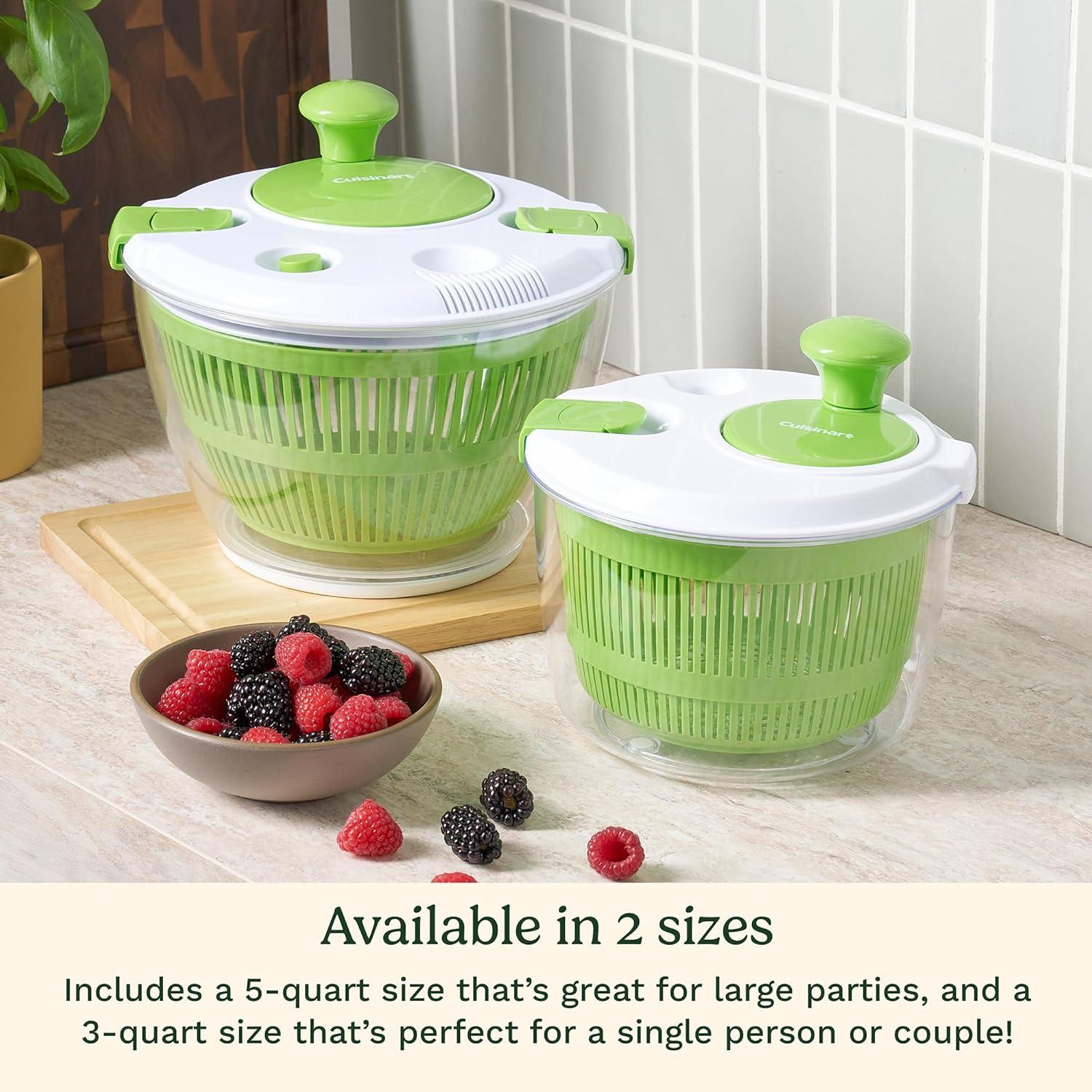 Cuisinart Salad Spinner- Wash, Spin & Dry Salad Greens, Fruits ...